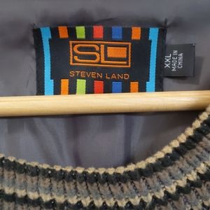 Steven Land | Sweaters | Steven Land 0 Leather Sweater | Poshmark